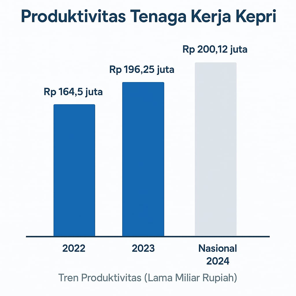 Produktivitas Tenaga Kerja Kepri Tembus Rp 200 Juta, Bertahan di Peringkat 3 Nasional ...